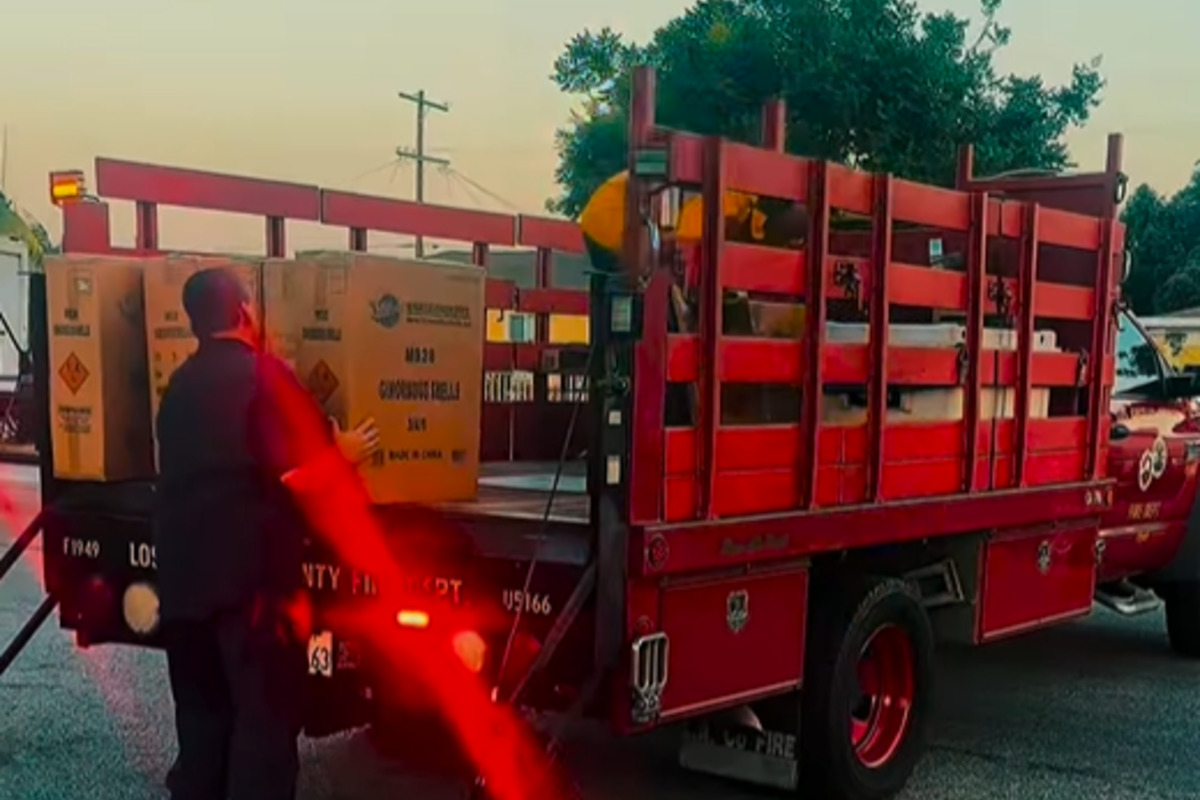 South Gate Police Seize 25 Tons of Illegal Fireworks, Arrest Five