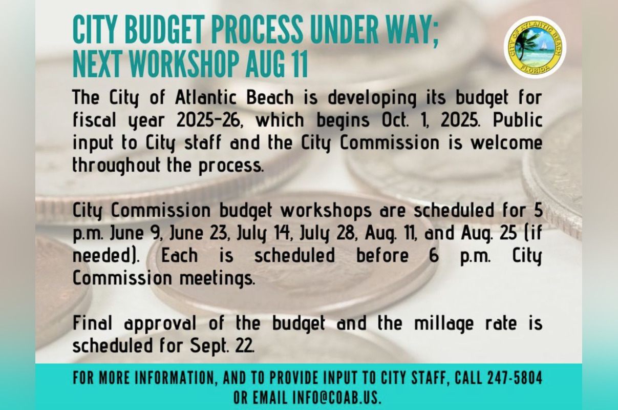 Atlantic Beach Seeks Resident Input for 2025-26 Fiscal Year Budget as