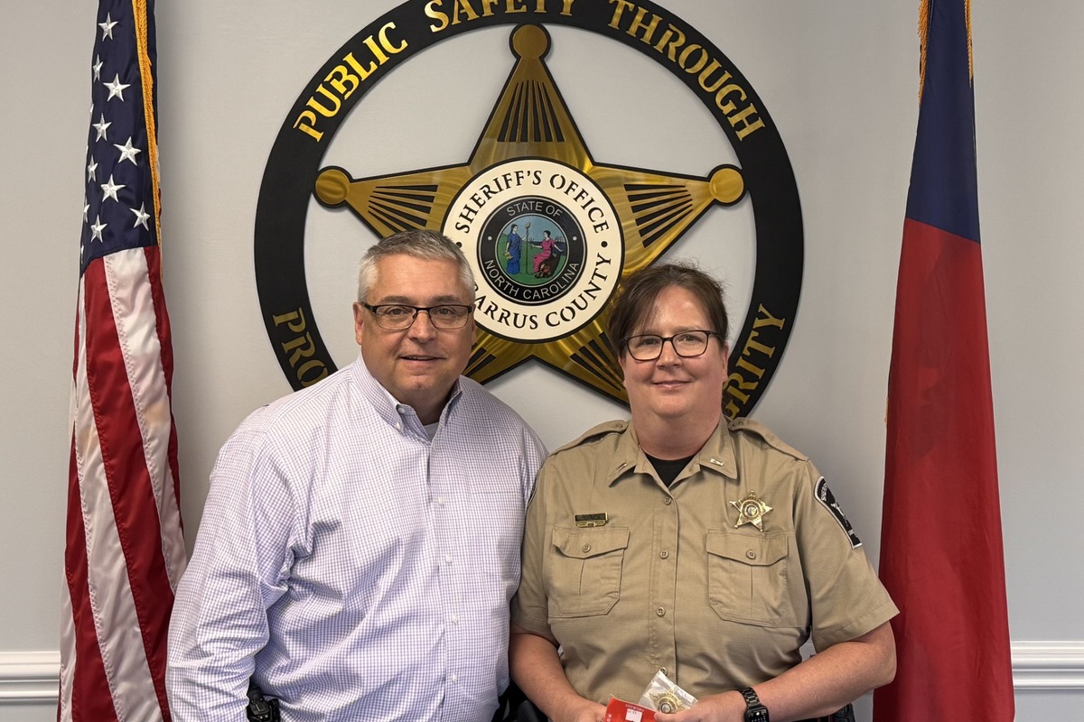 Cabarrus County Celebrates Captain Sherry Nash's Promotion After 17