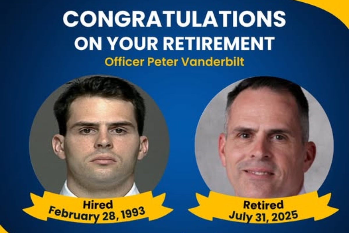 Columbus Police Veteran Officer Peter Vanderbilt Retires After Over 30
