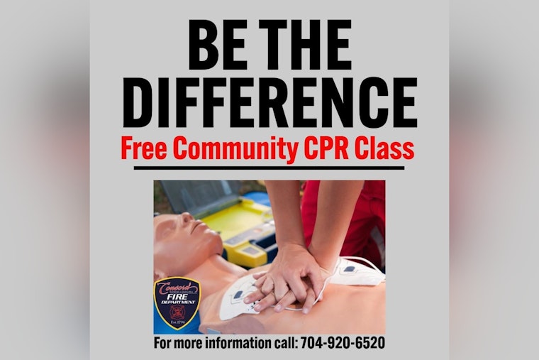 Concord Fire Department Offers Free CPR Classes to Empower Local