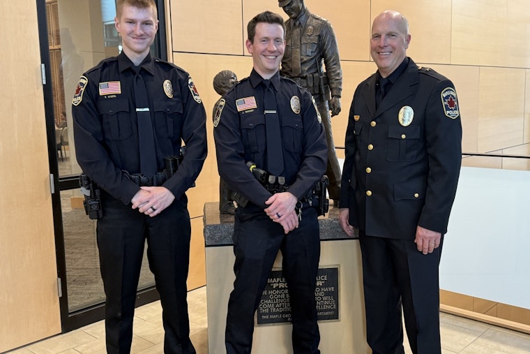 Maple Grove Welcomes New Officers Stiefel and Monsma to Police Force