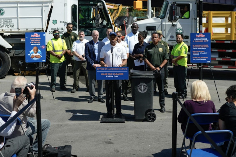 Mayor Eric Adams and DSNY Celebrate Removal of 15 Million Pounds of