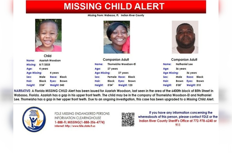 Missing 4-Year-Old Azariah Woodson Found Safe, Florida Missing Child