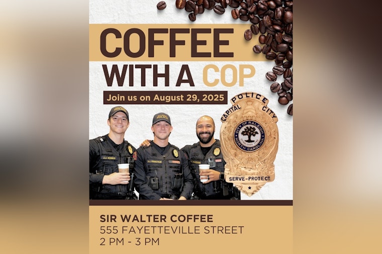 Raleigh Police Brew Up Community Bonds with 'Coffee with a Cop' Event