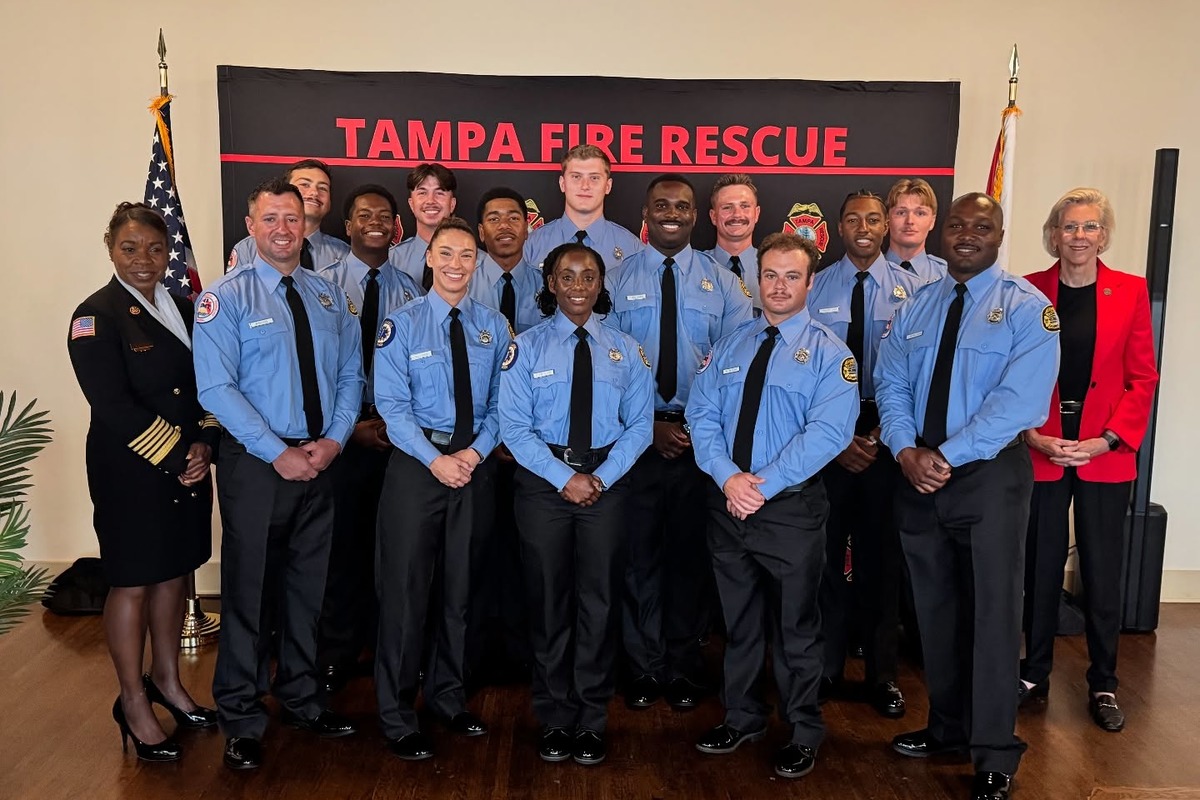 Tampa Fire Rescue Bolsters Ranks with 14 New Firefighters from