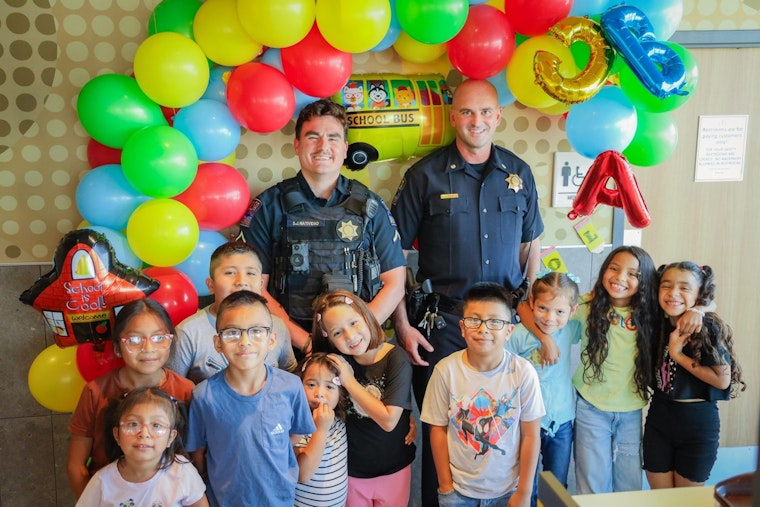 Tulsa Police Engage with Kids at "Coloring with a Cop" Event at Local