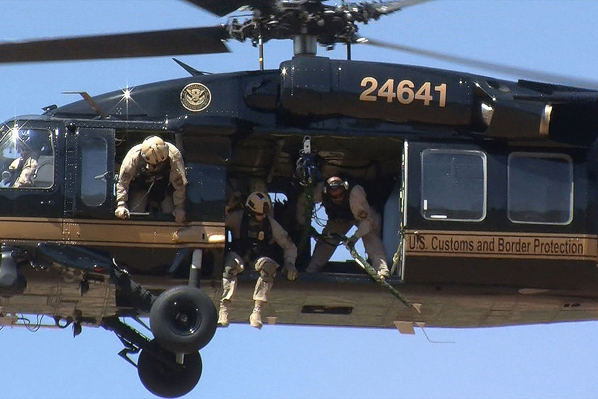 U.S. Customs and Border Protection Helicopter Crew Successfully