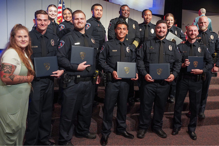 Arlington Police Department Greets Academy Class #72 and Honors K-9