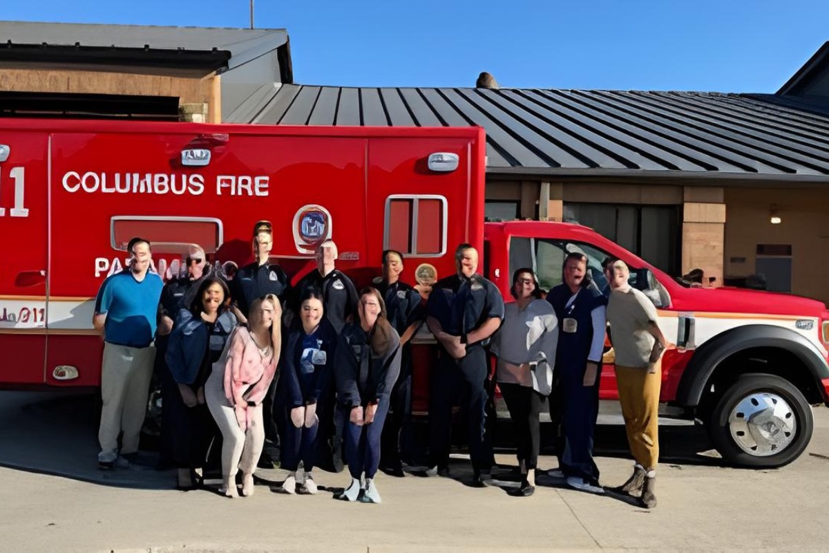 Columbus Fire Crew Awarded EMS Department of the Month After Saving