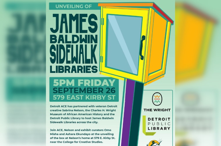Detroit Honors James Baldwin with Citywide Sidewalk Libraries
