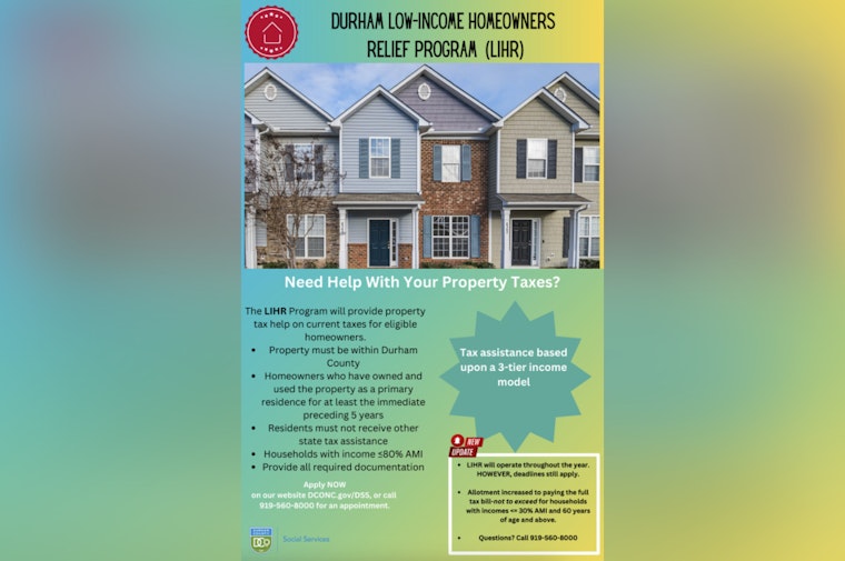 Durham Homeowners May Find Relief with County's Low-Income Property
