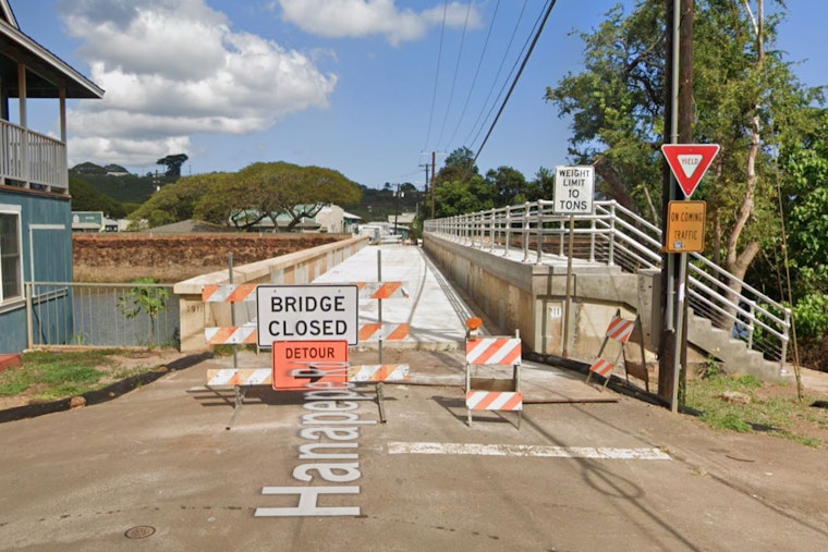 Extended Closure of Hanapēpē Bridge on Hanapēpē Road to Last Until
