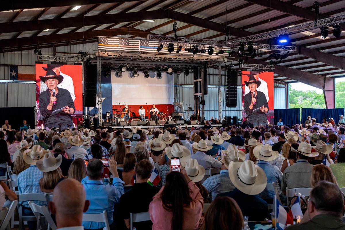 Governor Greg Abbott Distributes Relief Checks to Flood-Affected