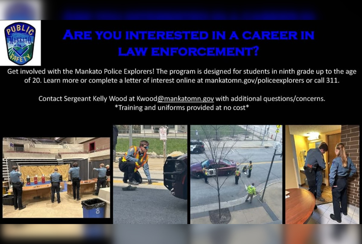 Mankato Police Department Invites Youth to Join Police Explorers