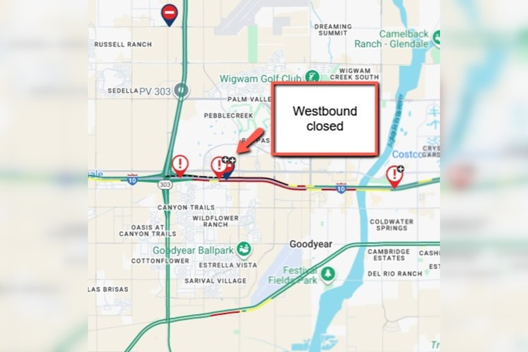 Multi-Car Collision on I-10 Near Goodyear Causes Major Delays for