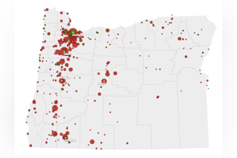 Oregon Senate Republicans Reveal Interactive Map Opposing Governor