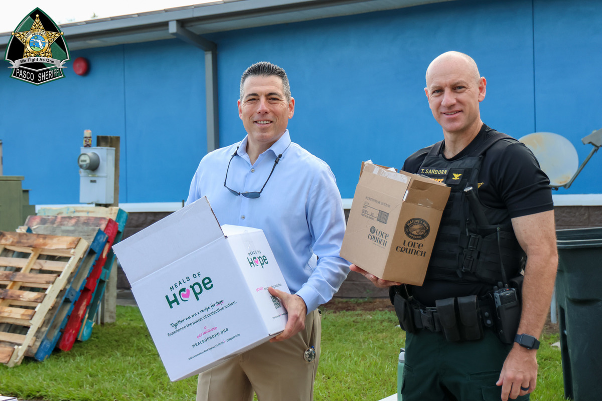 Pasco Sheriff's Office Partners with Local Organizations to Distribute