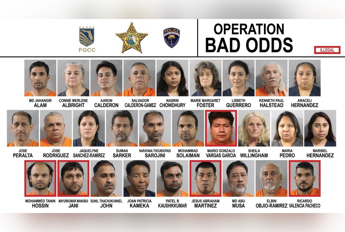 Polk County's "Operation Bad Odds" Nets 28 Arrests, 48 Illegal