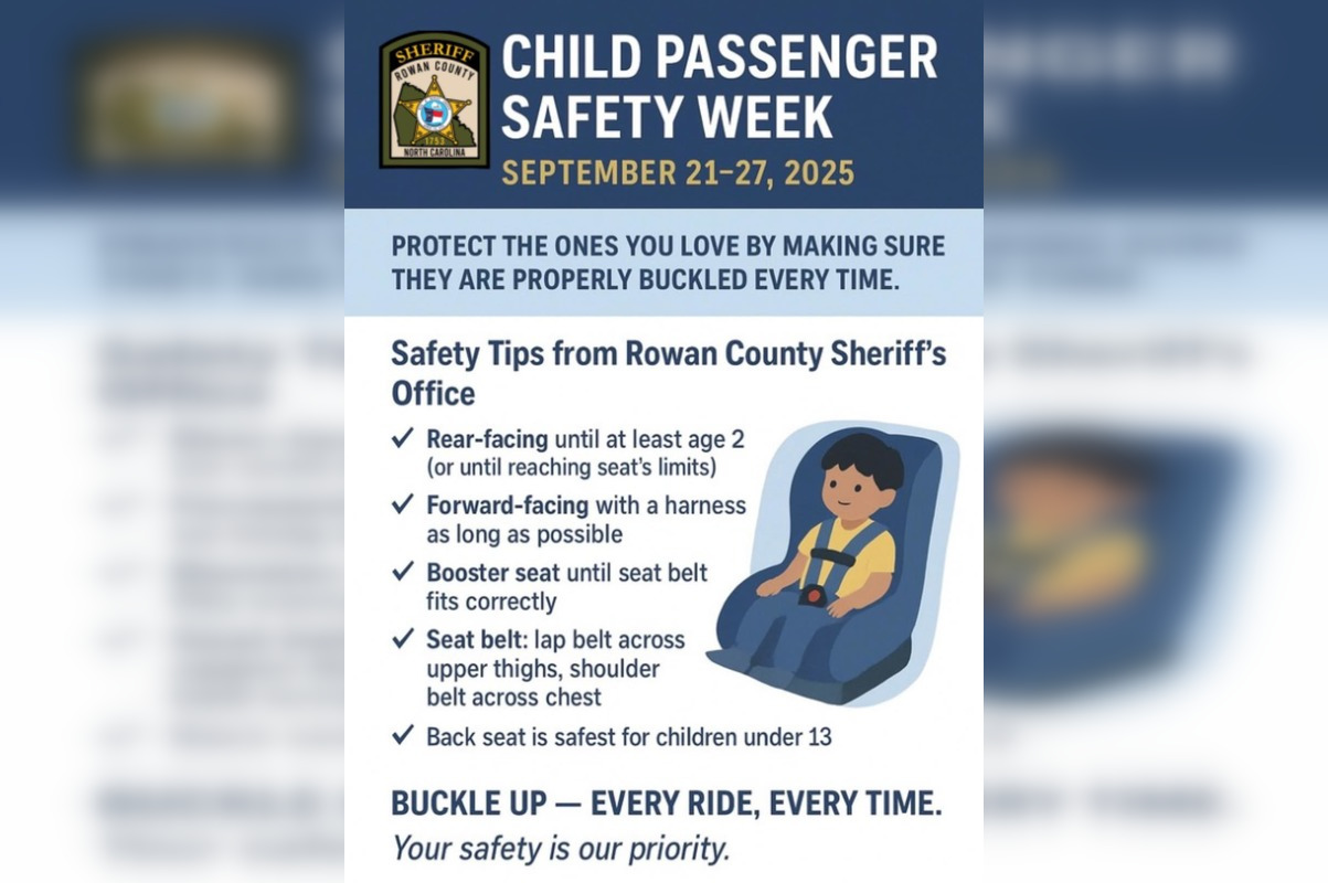 Rowan County Sheriff's Office Boosts Child Passenger Safety Awareness
