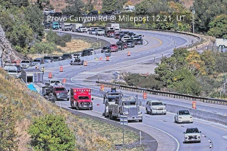 Semi Truck Carrying Sheep Overturns in Provo Canyon Causing Fatalities