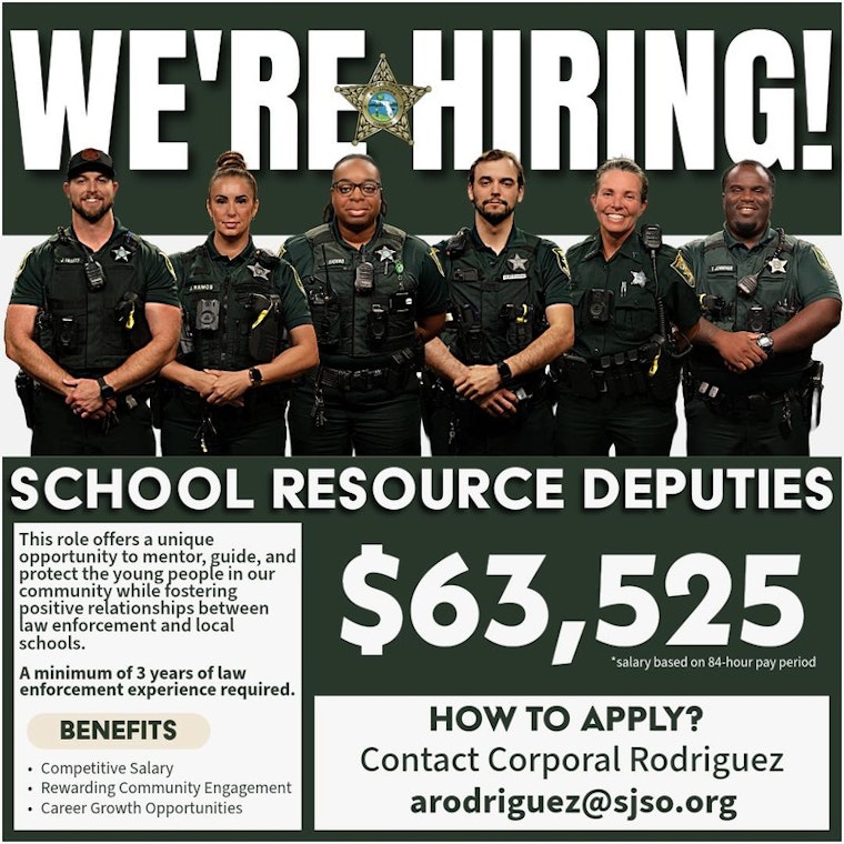 St. Johns County Sheriff’s Office Seeks Dedicated Individuals for