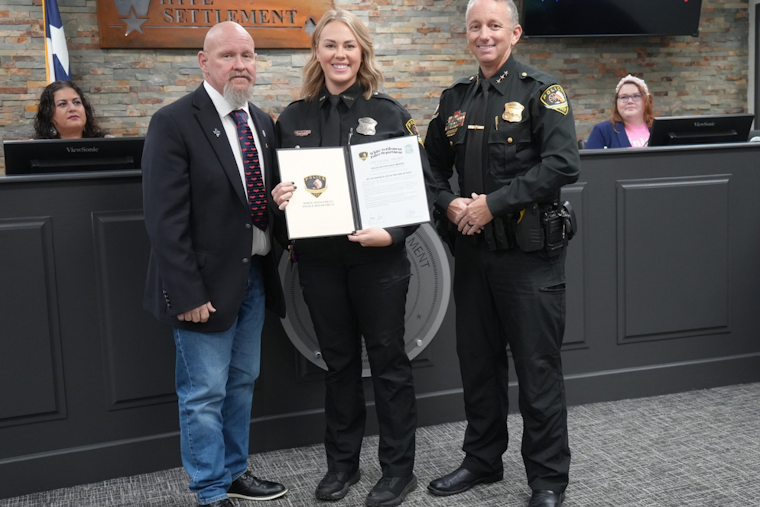 White Settlement Officer Haley Brown Honored with Life Saving Award