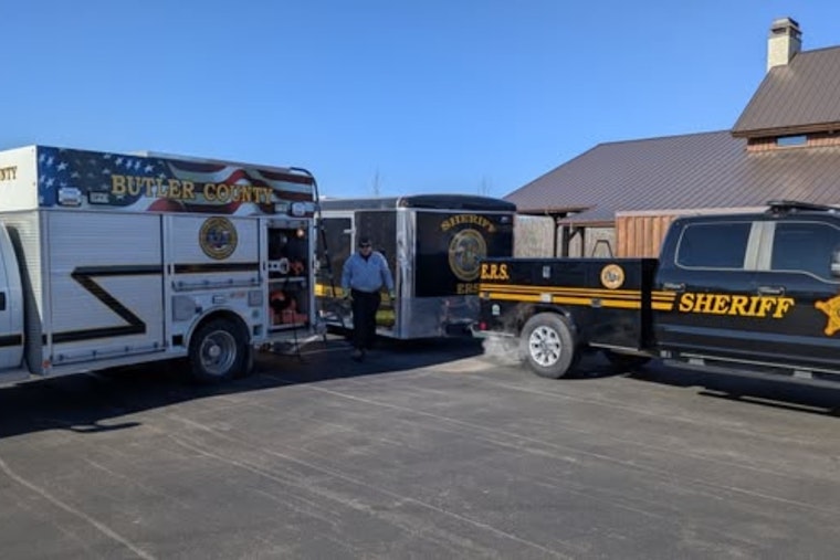 Butler County Sheriff's Emergency Response Services Hone Ice Rescue