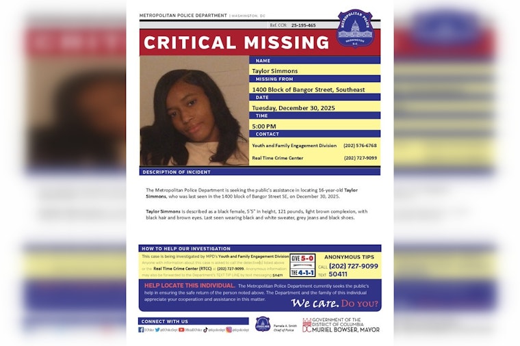 DC Police Issue Urgent Appeal for Public's Help to Locate Missing Teen