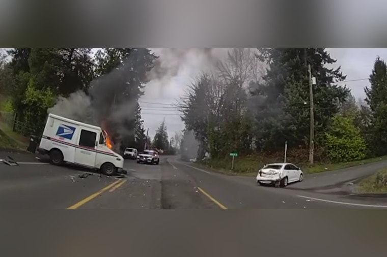 Deputy and Bystander Rescue Driver in Parkland Mail Truck Collision as