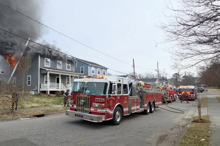 Durham Firefighters Extinguish Second-Story Fire on Morning Glory Ave