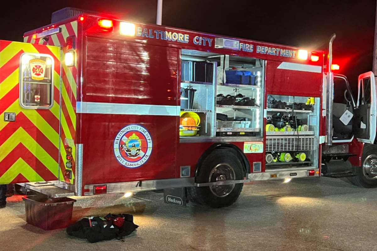 Four Baltimore Firefighters Injured in Firetruck Collision with Parked