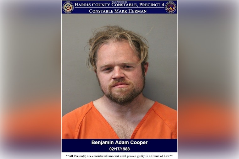 Houston Driver Benjamin Adam Cooper Charged with DWI After Field
