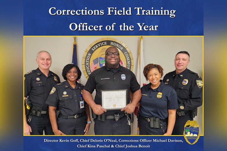 Jacksonville Corrections Officer Michael Davison Named Field Training