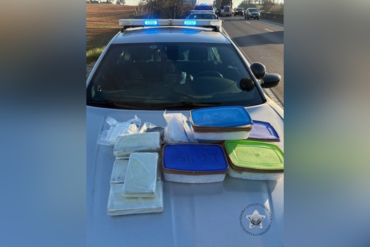 K-9 Turns Routine I-5 Stop Near Ankeny Hill Into 44-Pound Drug Bust
