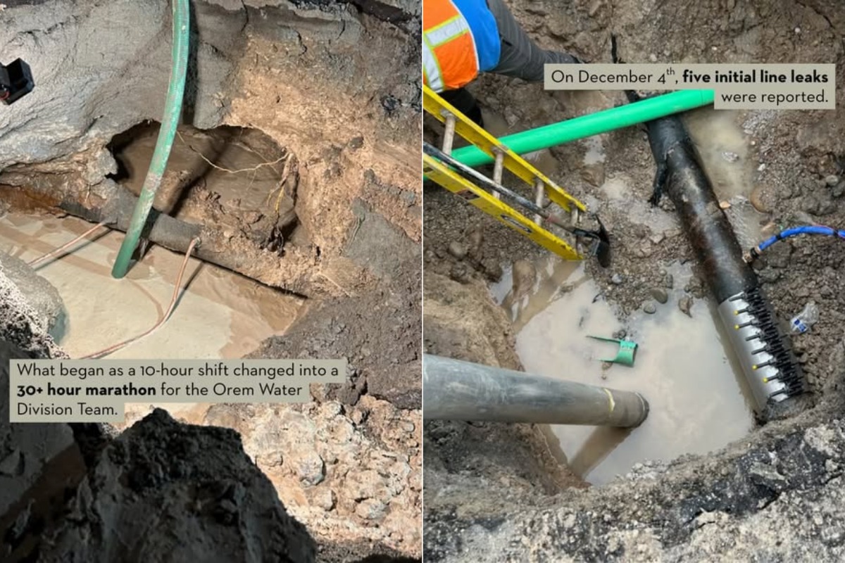 Late-Night Water Main Chaos Turns West Orem Streets Into Mud Pits