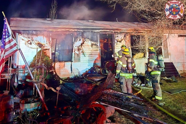 Multiple Fire Departments Tame Blaze in West Weber County, No Injuries