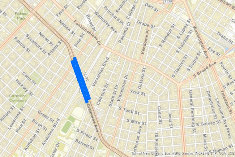 New Orleans Traffic Advisory as Lane Closures on US 90 for Road