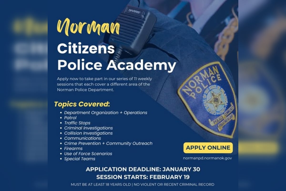 Norman Police Department Welcomes Locals to Free 11-Week Citizens