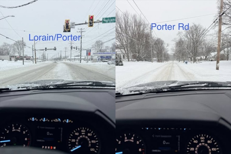 North Olmsted Police Warn of Treacherous Driving Conditions Amid