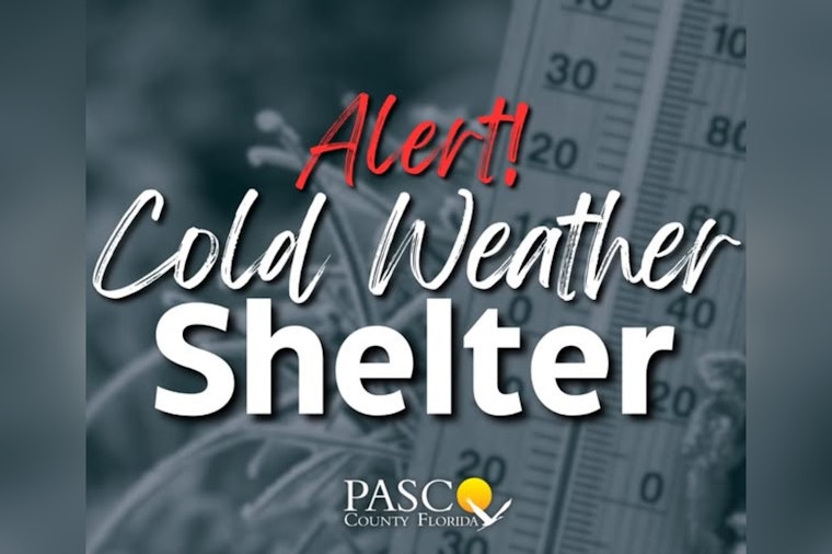 Pasco County Opens Additional Cold Weather Shelters Amid Freezing