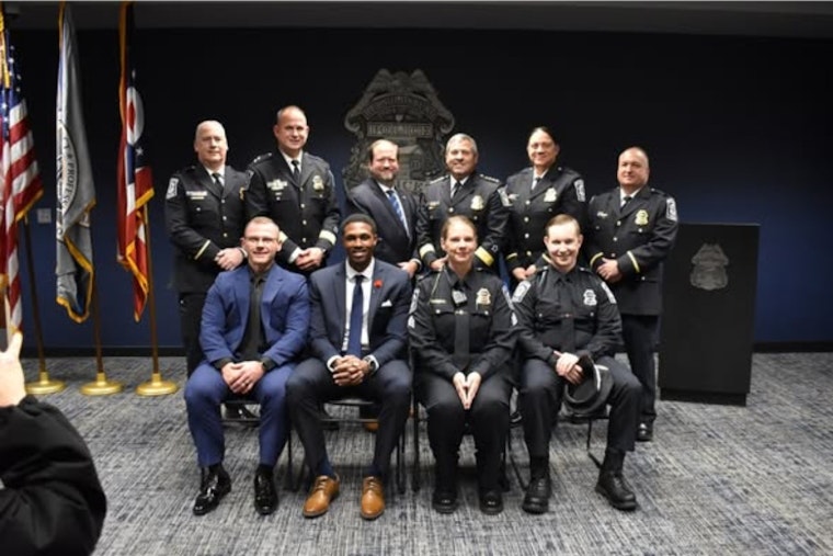 Reynoldsburg Police Welcome New Officers and Celebrate Sergeant