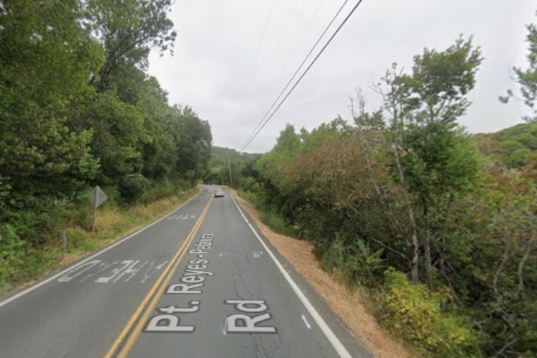 Solo Smashup On Point Reyes‑Petaluma Road Topples Power Lines, Shuts