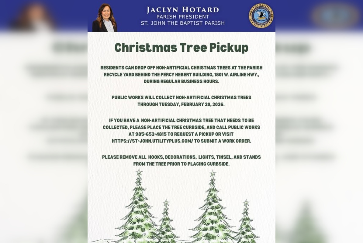 St. John the Baptist Parish Offers Eco-Friendly Christmas Tree