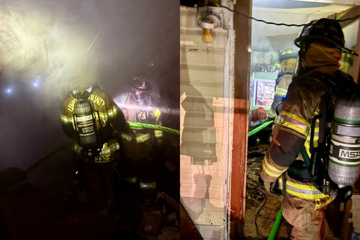 Union County Home Engulfed in Flames, Occupants Evacuate Safely,