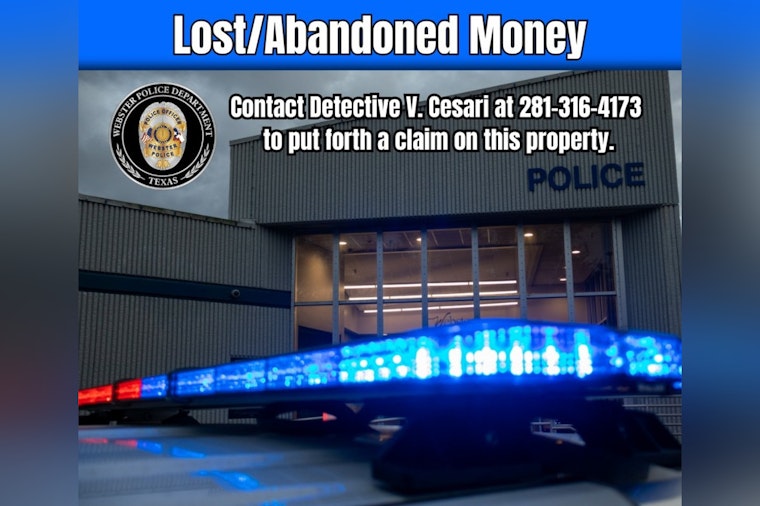 Webster Police Department Becomes Unintended Lost and Found, Seeking