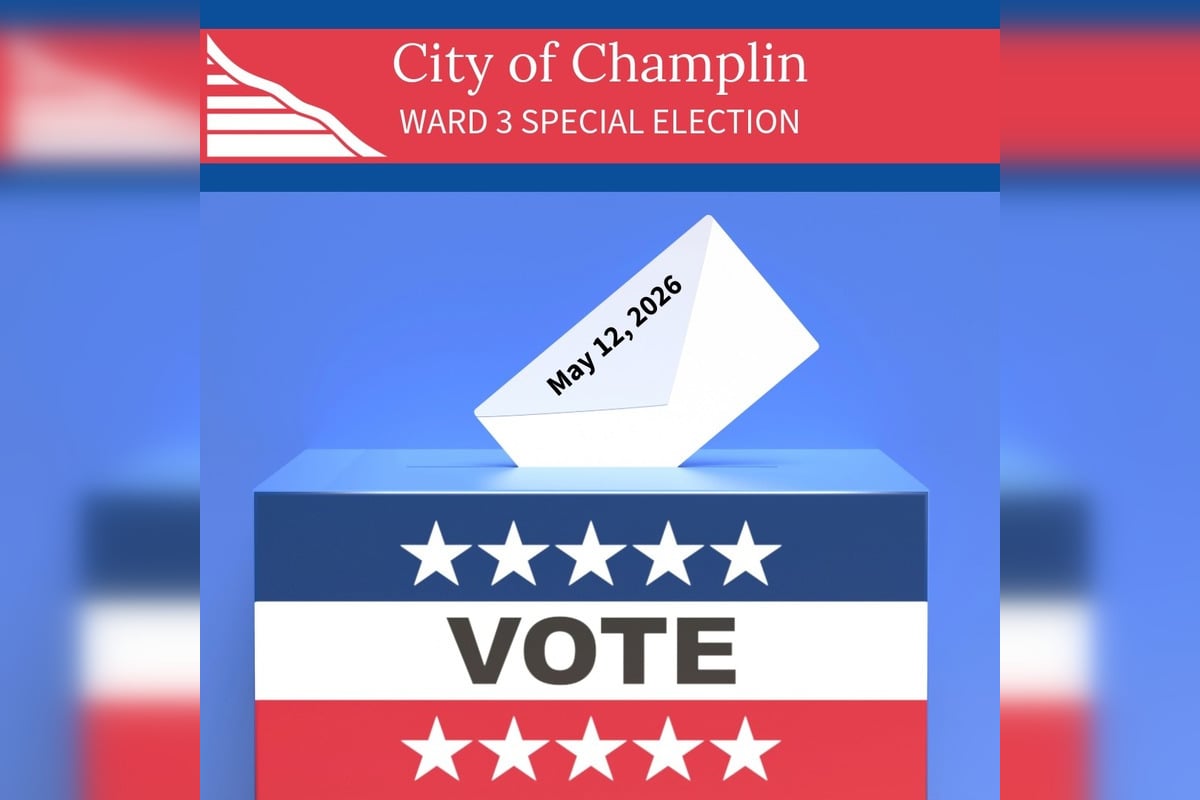 Champlin Ward 3 Special Election May 12 — Filing March 3–17
