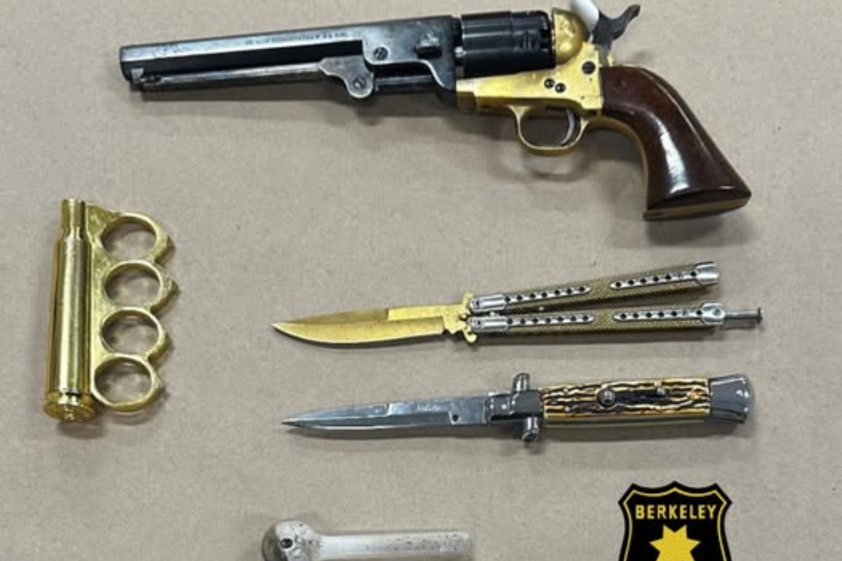 Downtown Berkeley Traffic Stop Nails Driver With Revolver, Knives and
