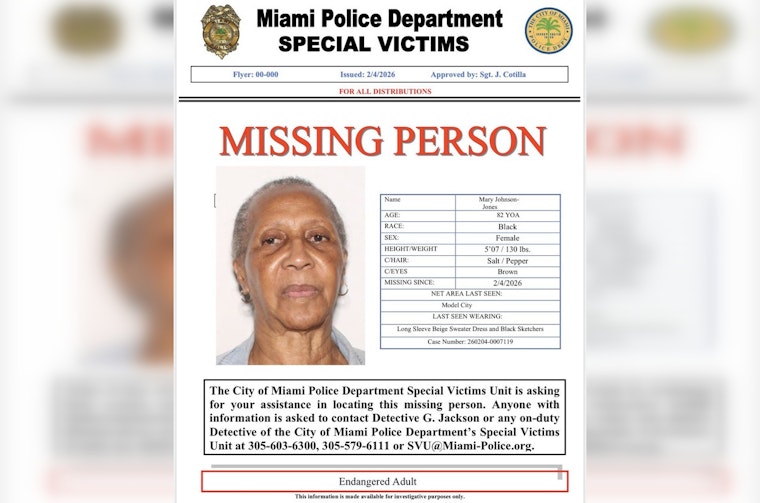 Miami Police Seek Assistance in Search for Missing Elderly Woman, Mary