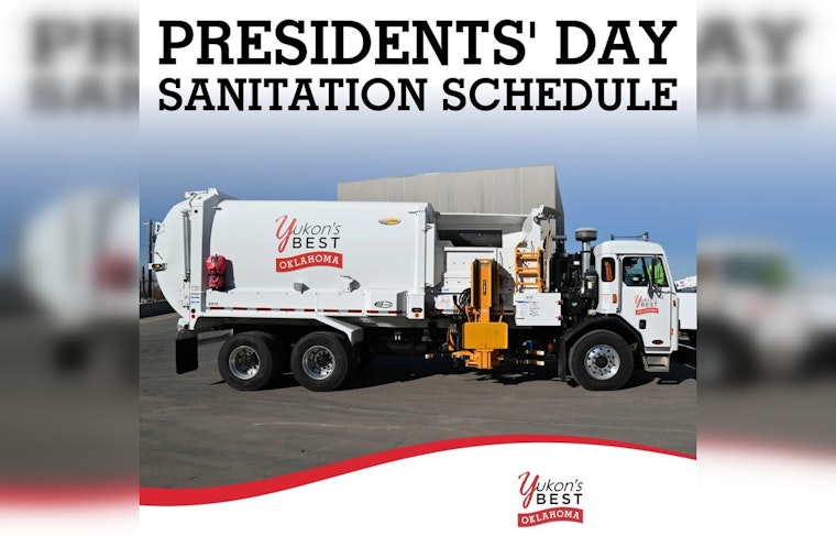 Yukon Announces Sanitation Schedule Shift for Presidents Day and Moves